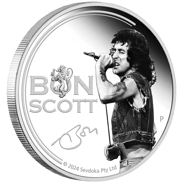 Celebrating Bon Scott With Perth Mint's 2024 1oz Silver Proof Coin