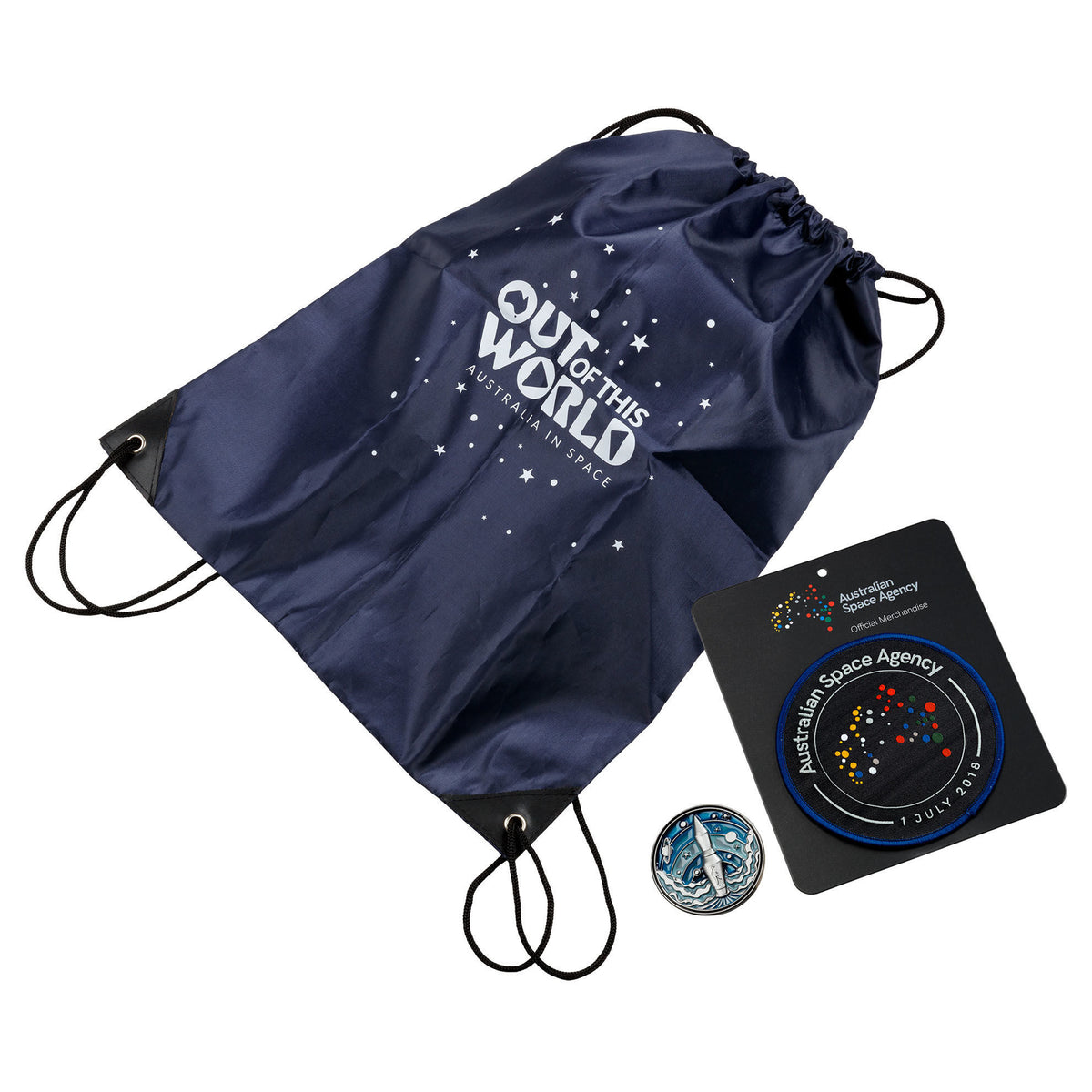 Out of this world Australia in Space Loot Bag & Token