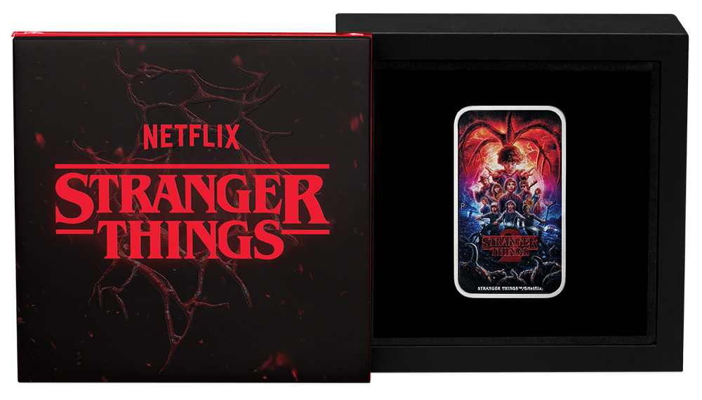 Stranger Things - Season 2 2026 1oz Silver Coloured Rectangular Coin